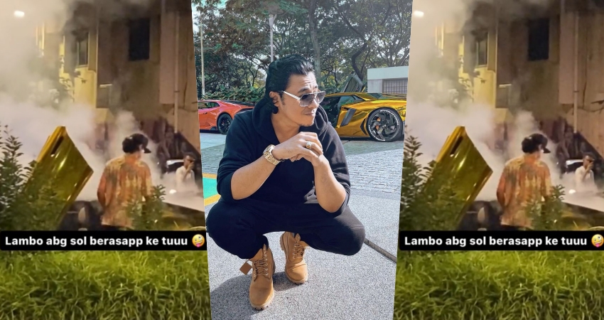 Lamborghini Syamsul berasap, netizen tanya pasal Ira