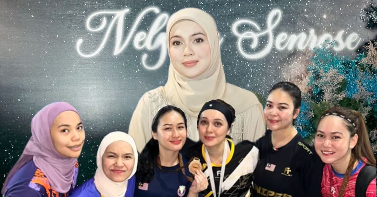 Nelydia Senrose tayang rambut di gelanggang badminton