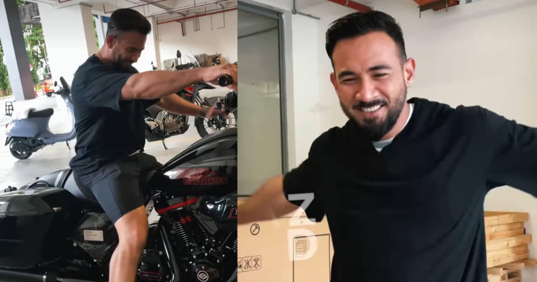 Dulu kecut, sekarang Sharnaaz Ahmad 'tangkap' Harley Davidson