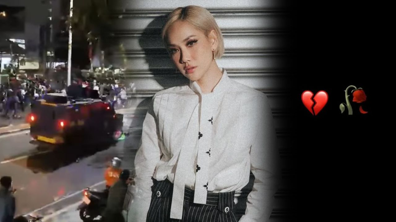 Emoji hati retak, bunga layu tanda berduka BCL buat Indonesia