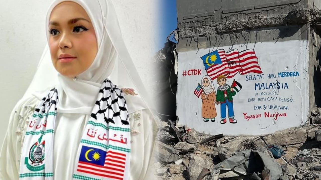 Sekolah Siti Nurhaliza di Gaza musnah dibedil bom