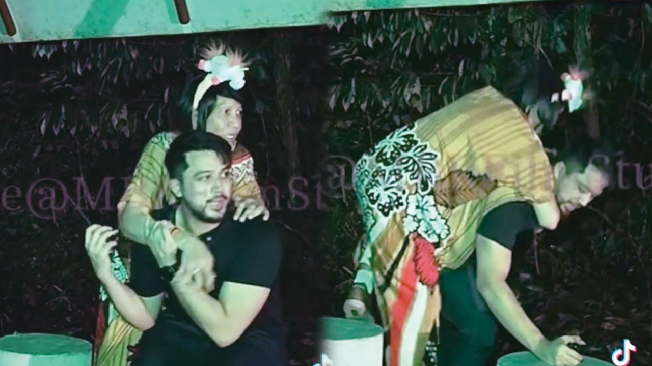Pecah perut! Aliff Aziz terpaksa gendong Cik Lan